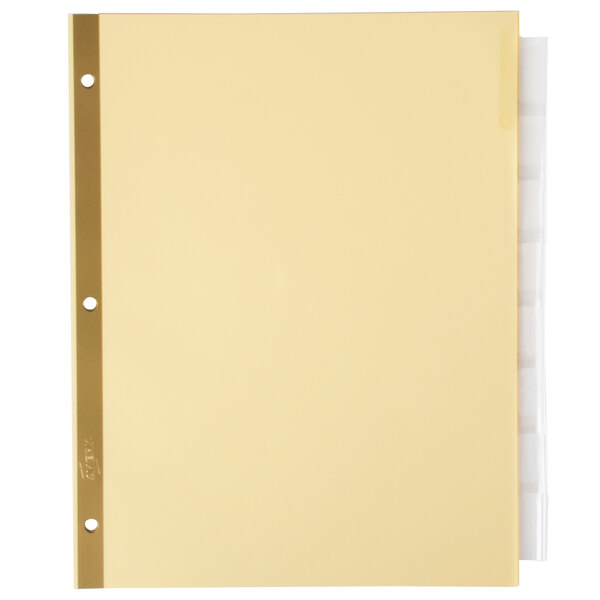 Avery® 11112 Big Tab Buff Paper 8-Tab Clear Insertable Dividers