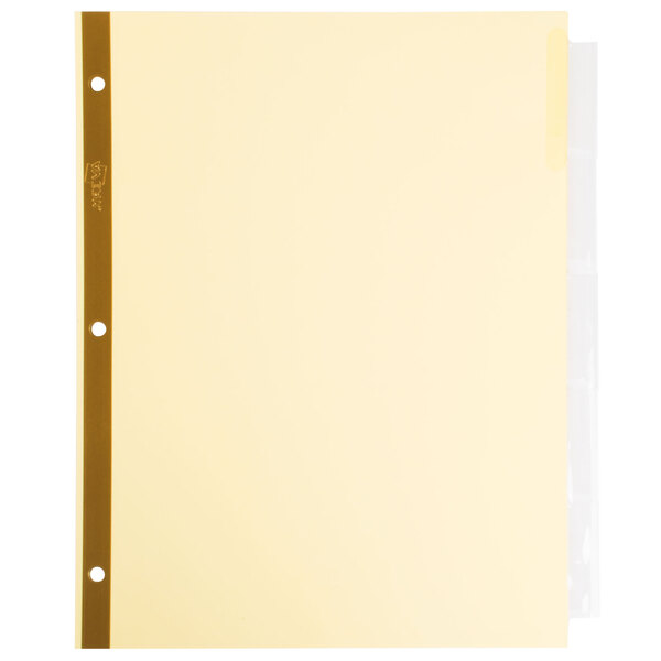 Avery® 11110 Big Tab Buff Paper 5-Tab Clear Insertable Dividers