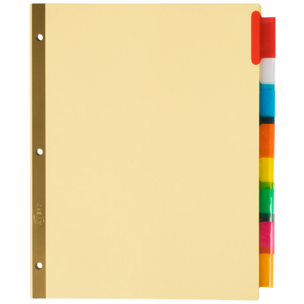 Avery® 11111 Big Tab Buff Paper 8-Tab Multi-Color Insertable Dividers