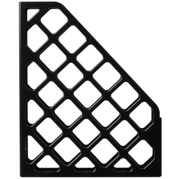 Universal UNV08118 9" x 3" x 11 1/2" Black Recycled Plastic Magazine File