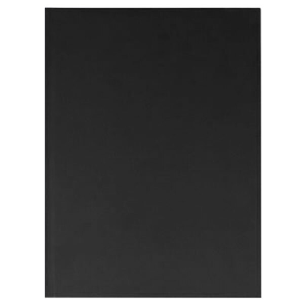 Universal UNV66353 10 1/4" x 7 5/8" Black Linen Casebound Hardcover ...