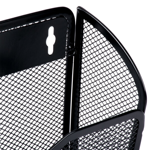 Universal UNV20011 Black Three Pocket Mesh Partition Wall File with ...