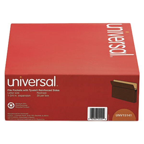 Universal UNV15141 Letter Size File Pocket - 25/Box