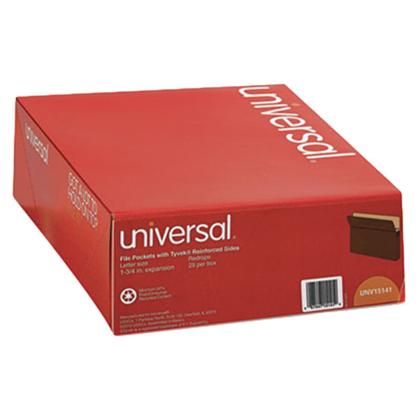 Universal UNV15141 Letter Size File Pocket - 25/Box