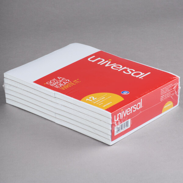 Universal UNV35614 4" x 6" Unruled White Scratch Pad 100 Sheets - 12/Pack