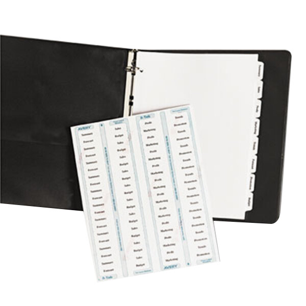 avery-11437-index-maker-8-tab-white-divider-set-with-clear-label-strip