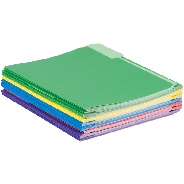 Universal UNV10506 Letter Size File Folder - Standard Height with 1/3 ...