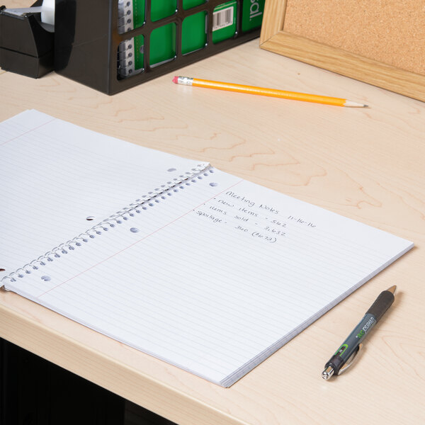 Universal UNV66614 10 1/2" x 8" Assorted Colors 1 Subject College Ruled ...