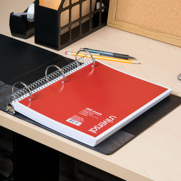 Universal UNV66500 11" x 8 1/2" 5 Subject College Ruled Wirebound ...