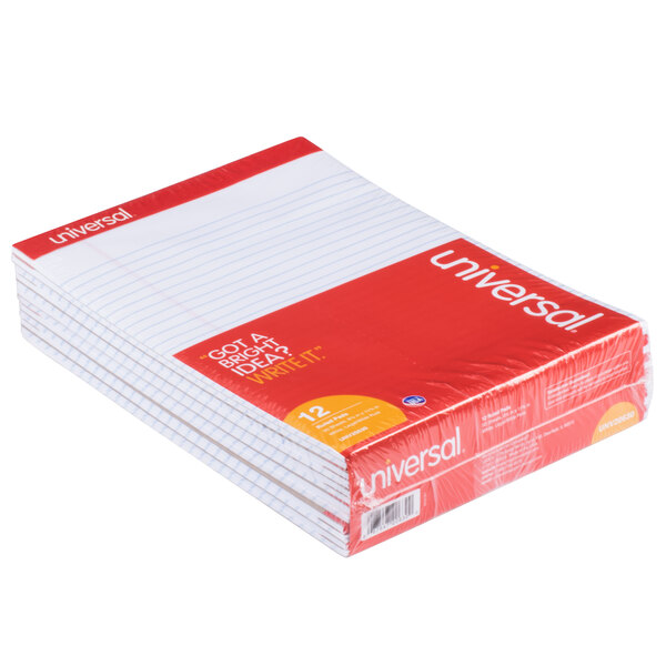 Universal UNV20630 Legal Ruled White Perforated Edge Writing Pad ...