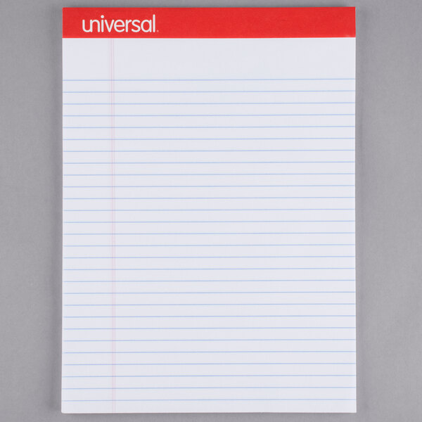 Universal UNV20630 Legal Ruled White Perforated Edge Writing Pad ...