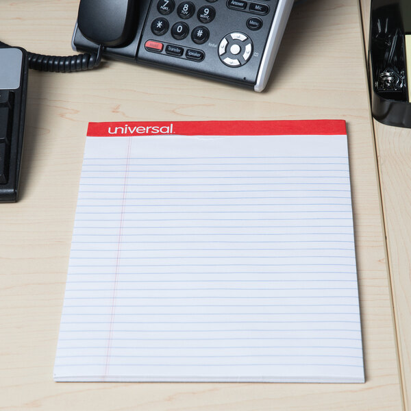 Universal UNV20630 Legal Ruled White Perforated Edge Writing Pad ...