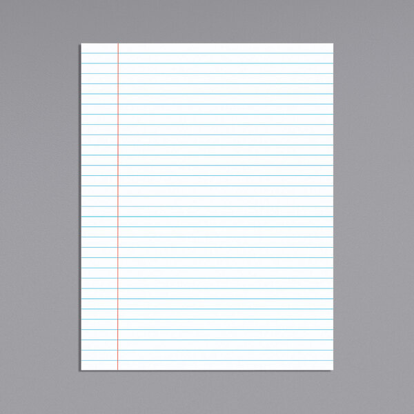 Universal UNV11000 Legal Ruled White Glue Top Writing Pad, Letter - 12/Pack