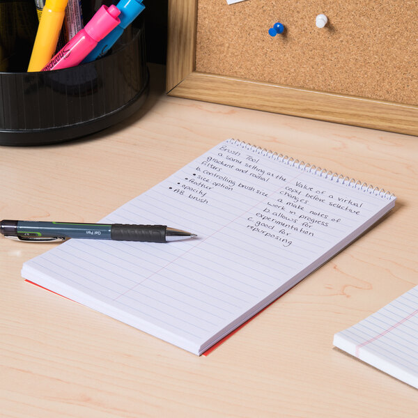 Universal UNV96920PK 6" x 9" White Gregg Rule Steno Book - 6/Pack