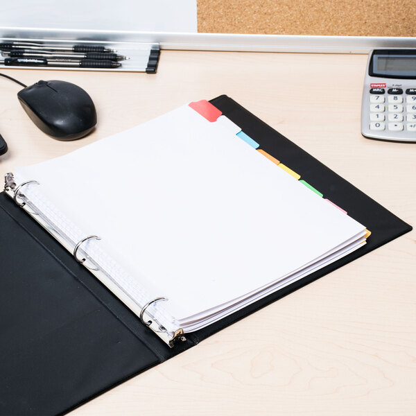 Universal UNV20819 Multi-Color 8-Tab Write-On/Erasable Dividers