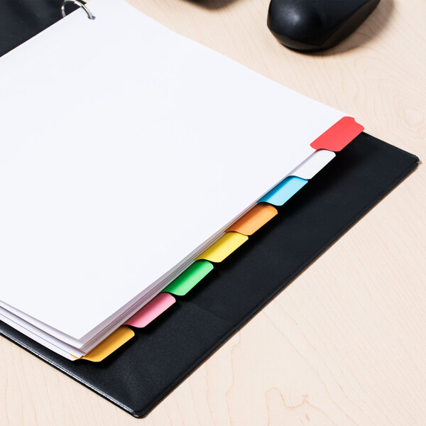 Universal UNV20819 Multi-Color 8-Tab Write-On/Erasable Dividers