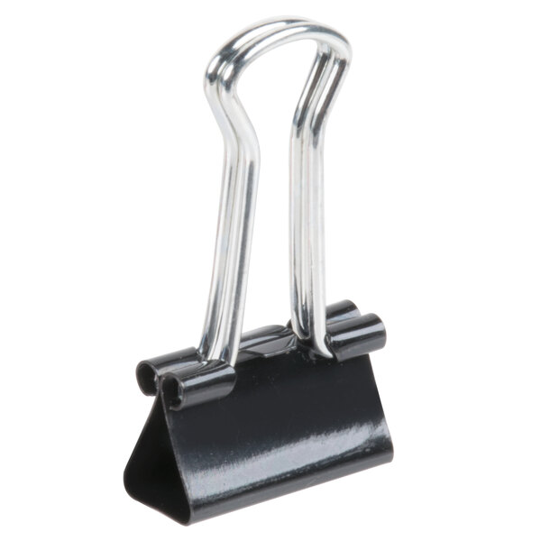 Universal UNV10200VP3 3/8" Capacity Black Small Binder Clip - 36/Pack