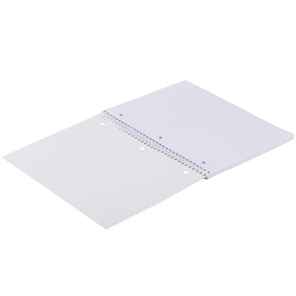 Universal UNV66600 11" x 8 1/2" Black 1 Subject College Ruled Wirebound ...