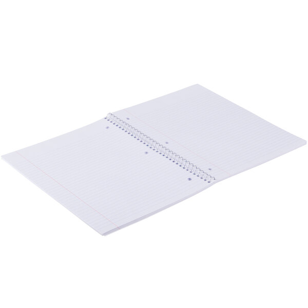 Universal UNV66600 11" x 8 1/2" Black 1 Subject College Ruled Wirebound ...