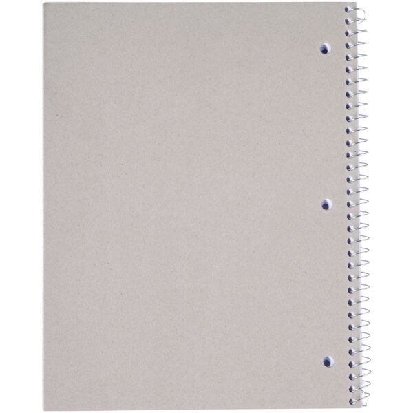 Universal UNV66600 11" x 8 1/2" Black 1 Subject College Ruled Wirebound ...