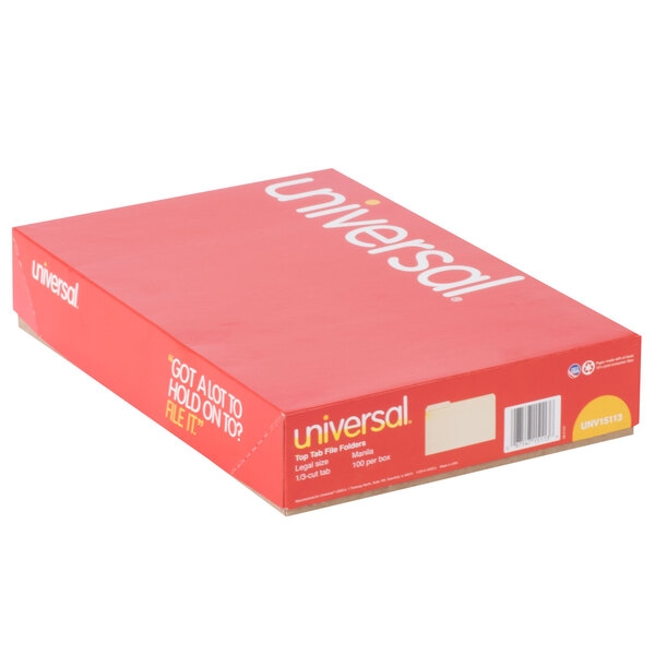 Universal UNV15113 Legal Size File Folder - Standard Height with 1/3 ...