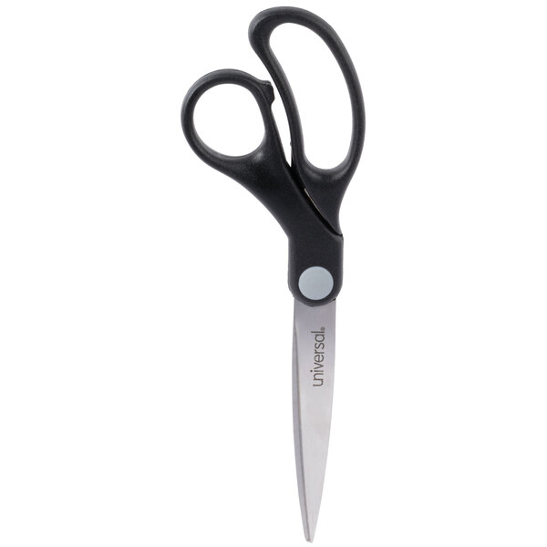 Universal UNV92010 8 1/4" Stainless Steel Economy Scissors with Black ...