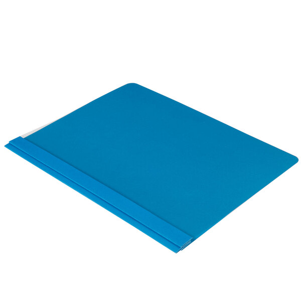 Universal Office UNV57121 11" x 8 1/2" Light Blue Leatherette Embossed ...