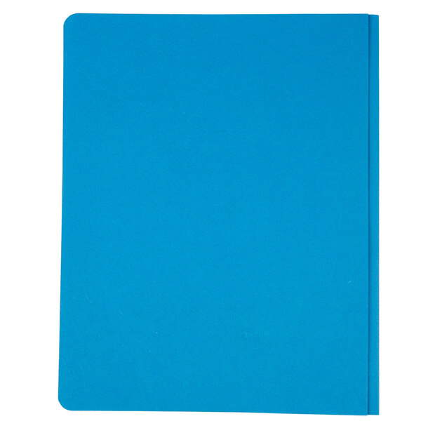 Universal Office UNV57121 11" x 8 1/2" Light Blue Leatherette Embossed ...