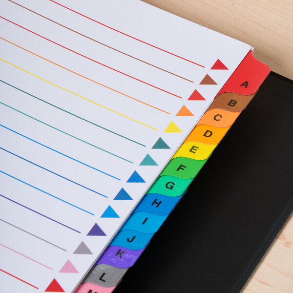 Universal UNV24812 Multi-Color A-Z Table of Contents Dividers