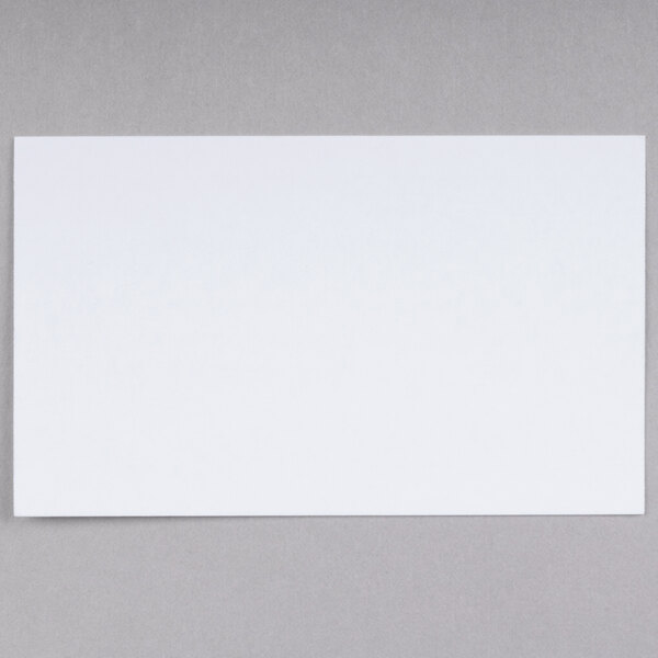 Universal UNV47210 3" x 5" White Ruled Index Card - 100/Pack
