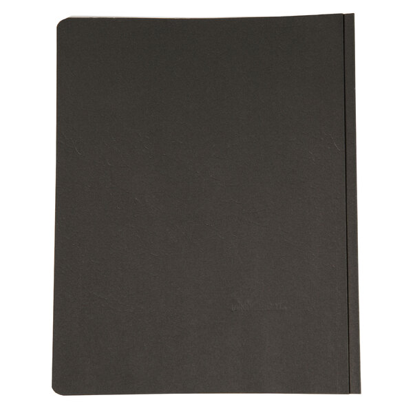 Universal Office UNV57120 11" x 8 1/2" Black Leatherette Embossed Paper ...