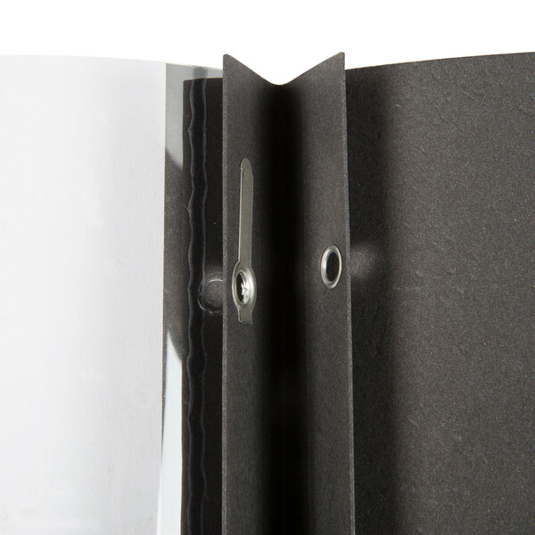 Universal Office UNV57120 11" x 8 1/2" Black Leatherette Embossed Paper ...