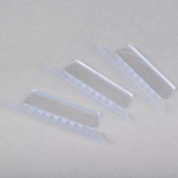 Universal UNV42215 2 1/4" Clear 1/5 Cut Plastic Hanging File Tab - 25/Pack