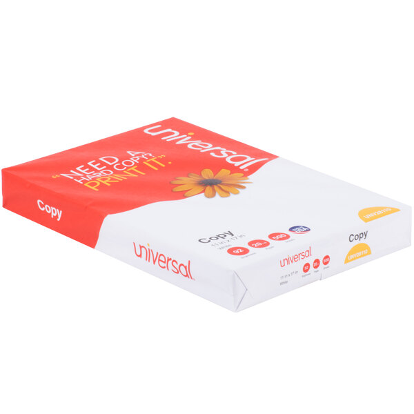 Universal Office UNV28110 11" x 17" White Case of 20 lb. Copy Paper ...