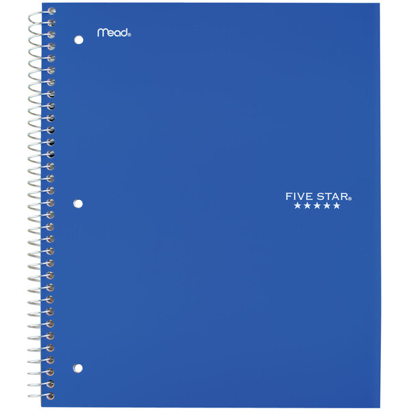 Five Star 06208 Assorted Color College Rule 5 Subject Wirebound ...