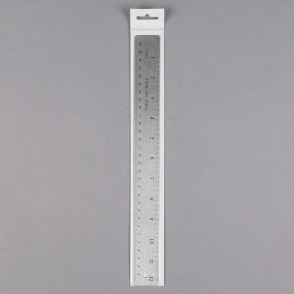 Universal UNV59023 Stainless Steel Ruler with Cork Back and Hanging ...