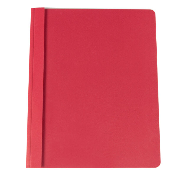 Universal Office UNV57123 11" x 8 1/2" Red Leatherette Embossed Paper ...
