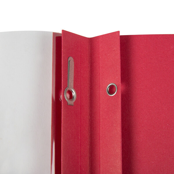 Universal Office UNV57123 11" x 8 1/2" Red Leatherette Embossed Paper ...