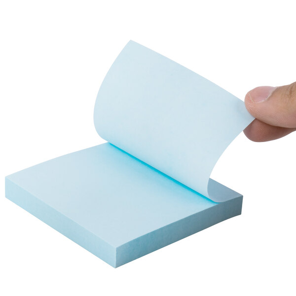 Universal UNV35669 3" x 3" Assorted Pastel Color Self-Stick Note - 12/Pack