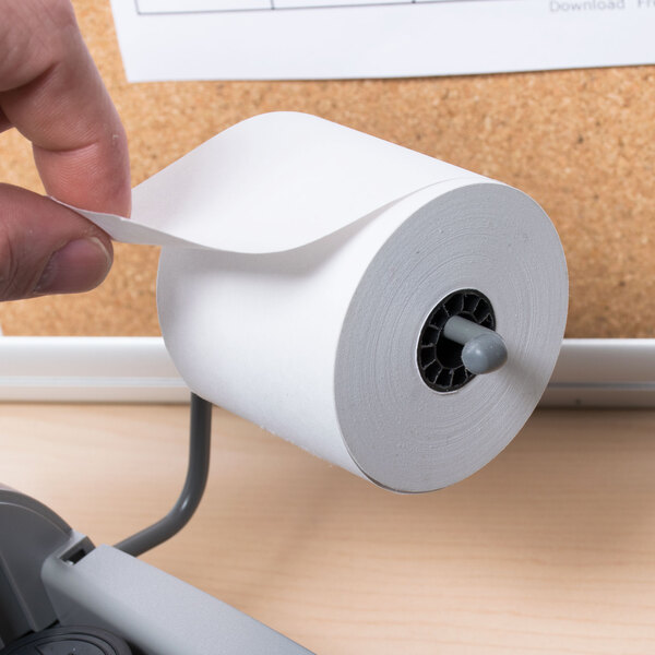 Universal Office UNV35705RL 2 1/4" x 128' Bond White 1-Ply Adding ...
