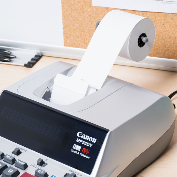 Universal Office UNV35705RL 2 1/4" x 128' White 1-Ply Adding Machine ...