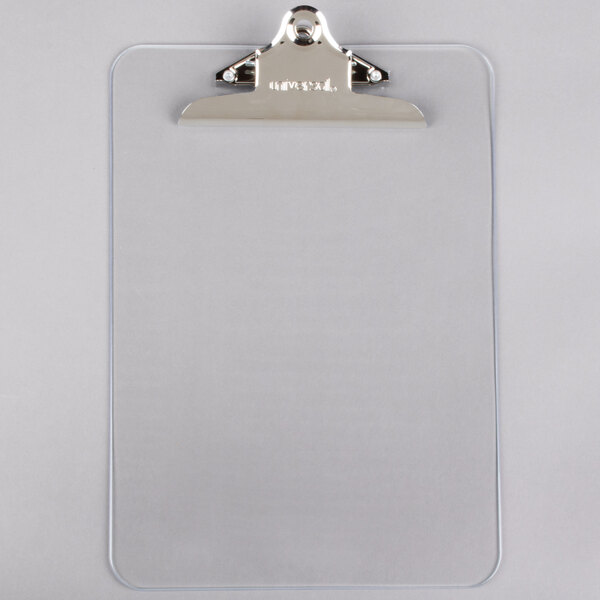 Universal UNV40308 1" Capacity 12" x 8 1/2" Clear High Capacity Clip ...