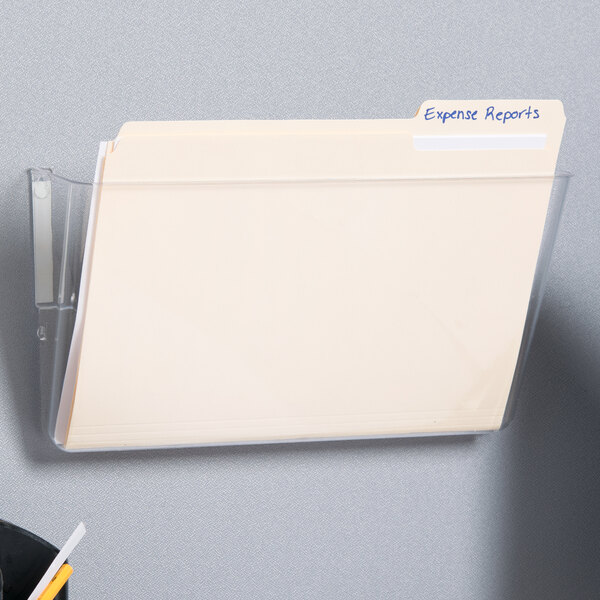 Universal UNV53692 Clear 1 Pocket Letter Sized Wall Hanging File Add On