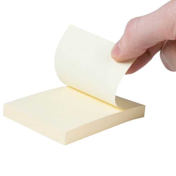 Universal UNV35668 3" x 3" Yellow Self-Stick Note - 12/Pack