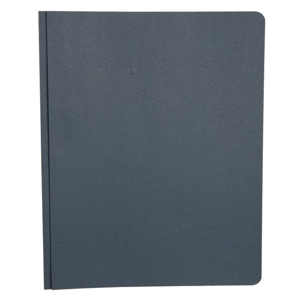Universal Office UNV57122 11" x 8 1/2" Dark Blue Leatherette Embossed ...