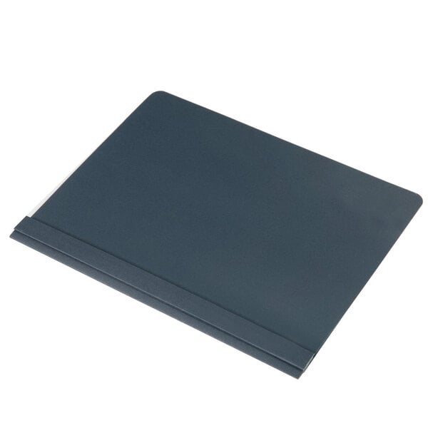 Universal Office UNV57122 11" x 8 1/2" Dark Blue Leatherette Embossed ...