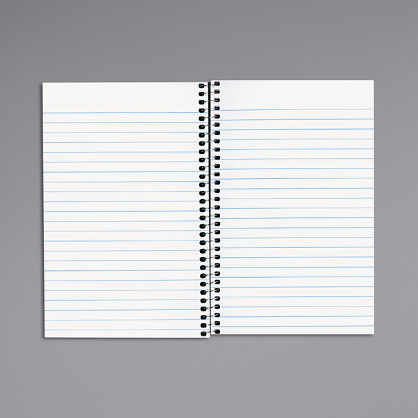 National 33360 9 1/2" x 6" Blue College Rule 3 Subject Wirebound ...