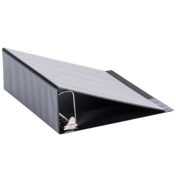 Universal UNV20995 Black Economy View Binder with 4" Slant Rings