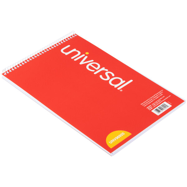 Universal UNV96920 6" x 9" White Gregg Rule Steno Book - 80 Sheets