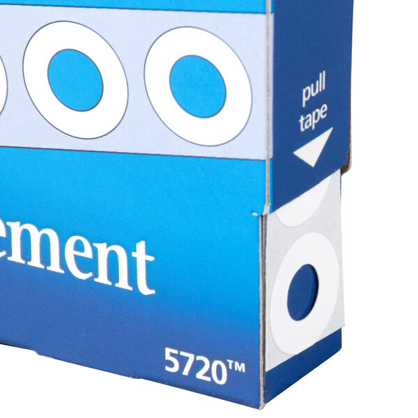 Avery® 5720 1/4" White Hole Reinforcement Label with Dispenser - 1000/Pack